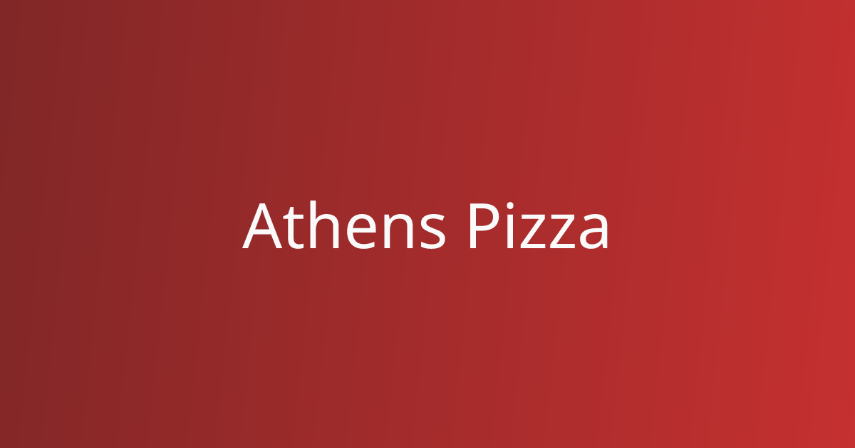 Best Pizza in Decatur, GA | Athens Pizza | Order Online